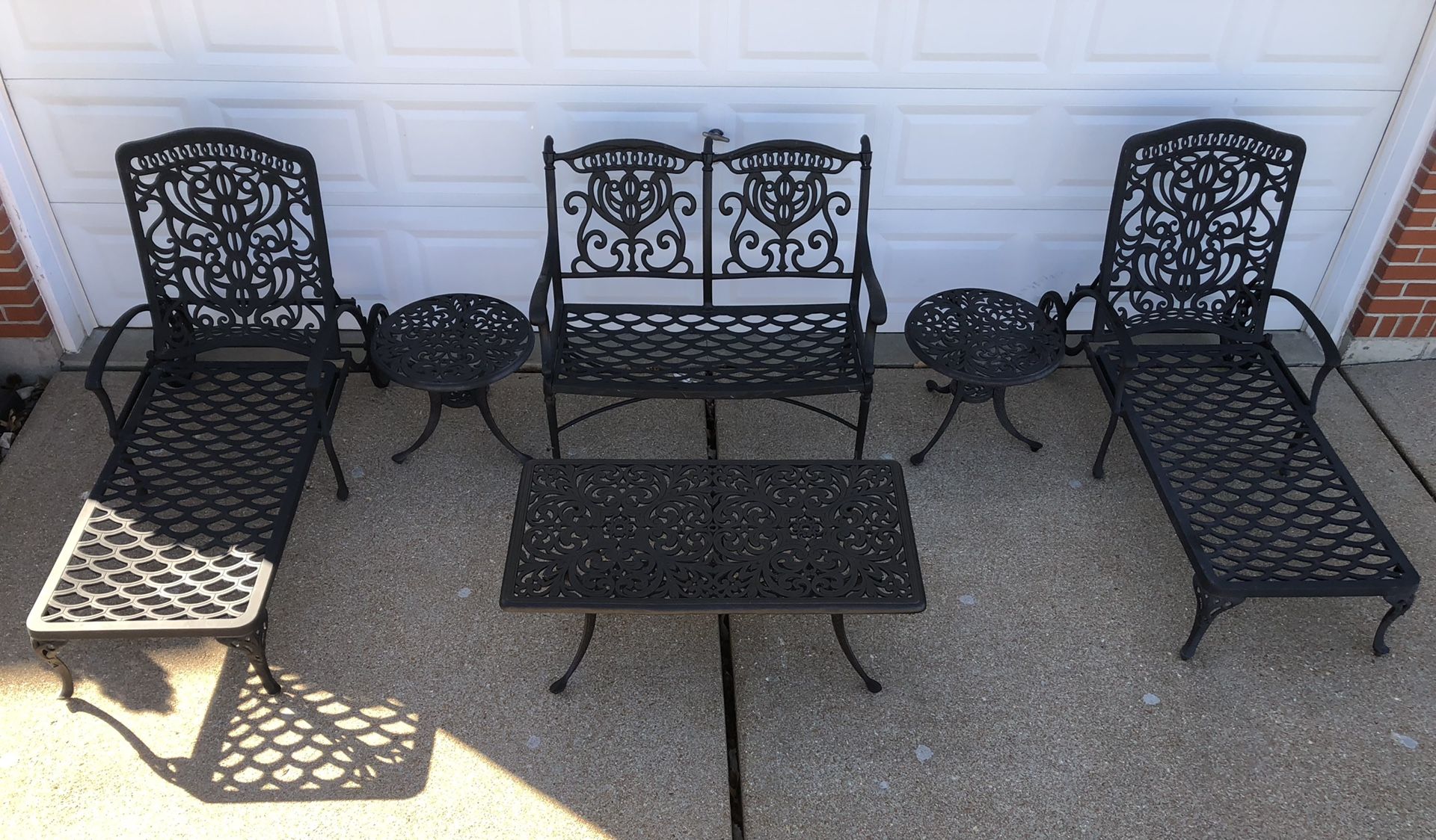Gorgeous, Original Finish, Hanamint Tuscany 6 Piece Outdoor Pool ...