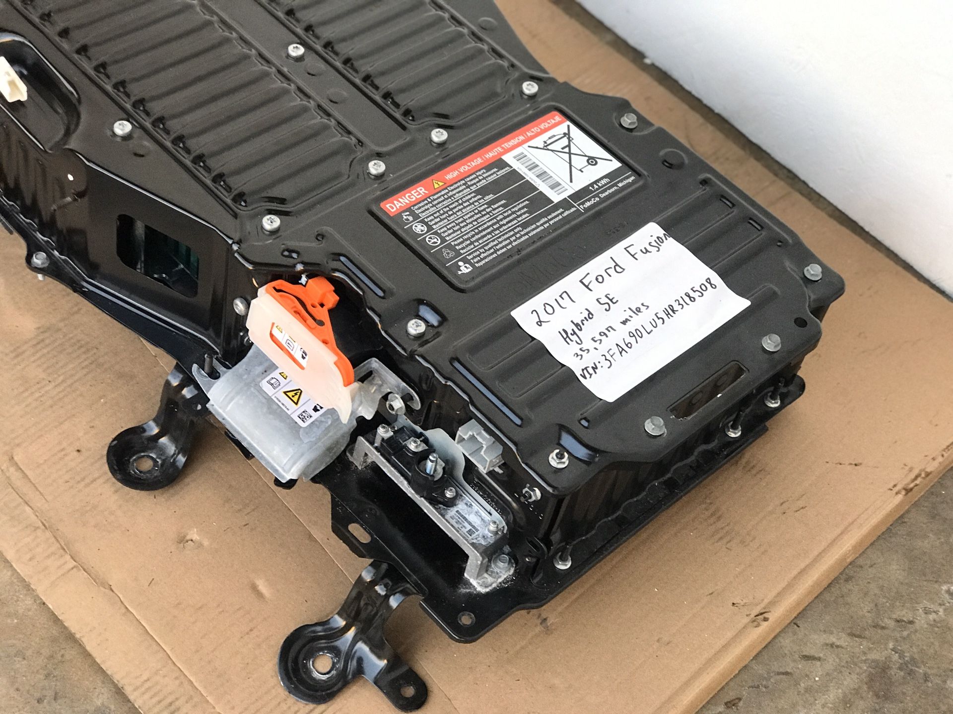 2017 Ford Fusion Hybrid Battery Size