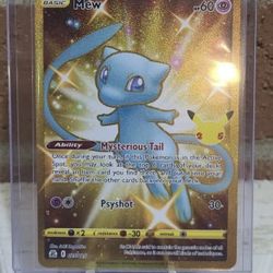 Shiny Mew Card