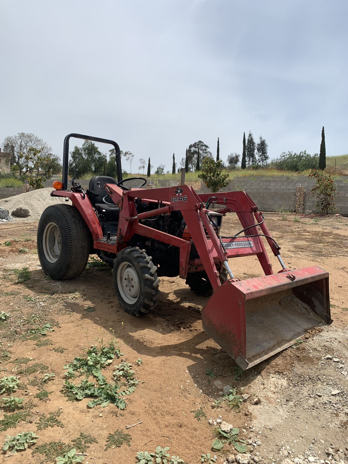 Massey Ferguson 1140 tractor with shovel w/ 1246 loader for Sale in ...