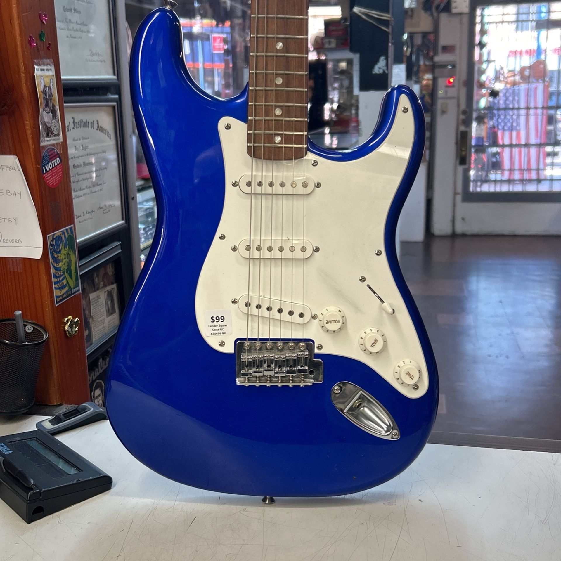 Fender Squier Strat Electric Guitar Blue for Sale in West Hollywood, CA ...