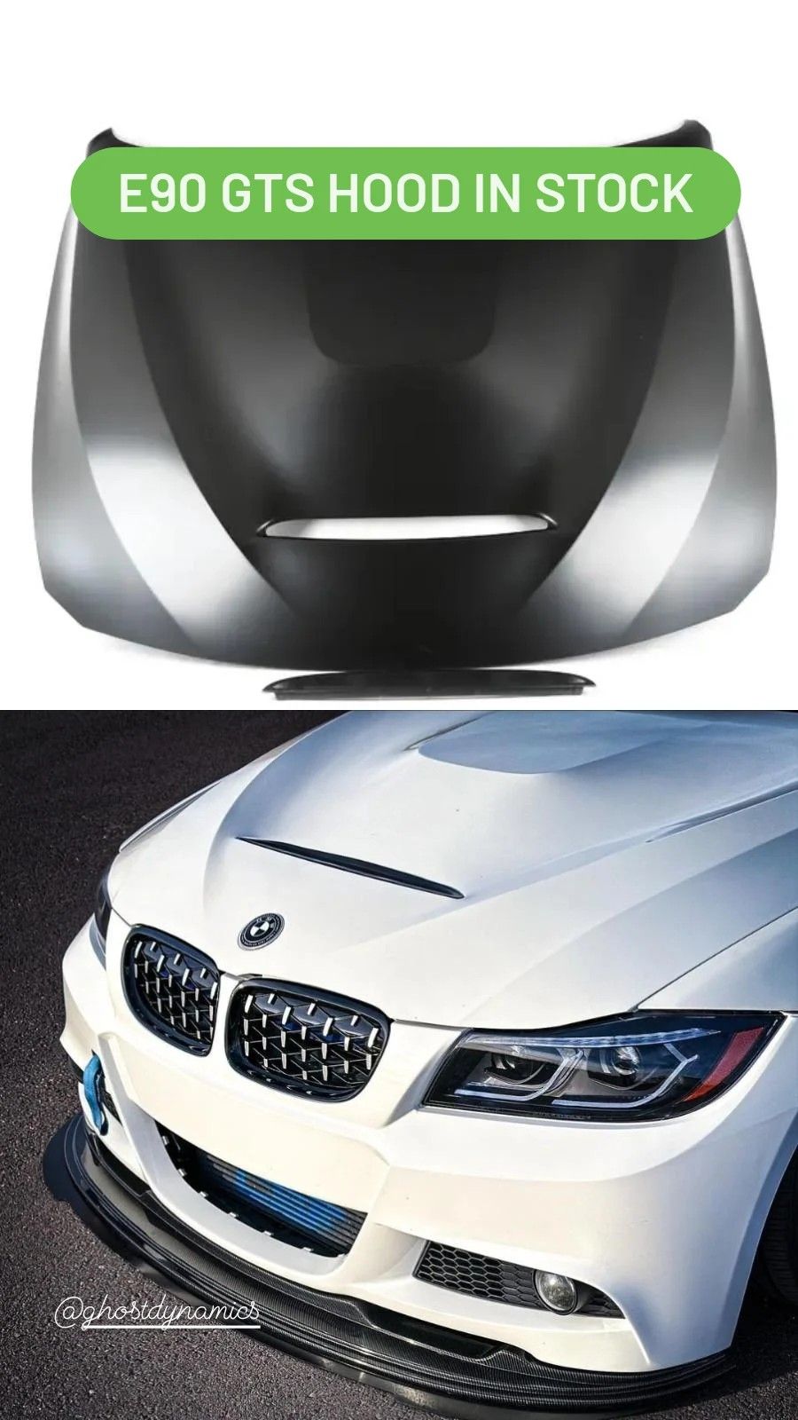 E90 gts hood store
