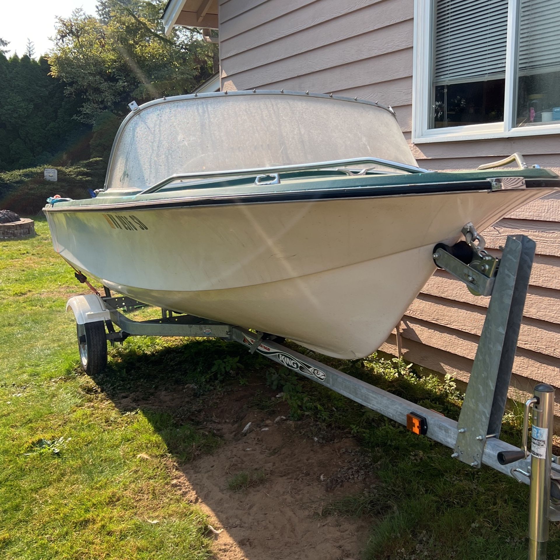 PRICE REDUCED-14ft King Boat Trailer Comes With Free Boat! for Sale in ...