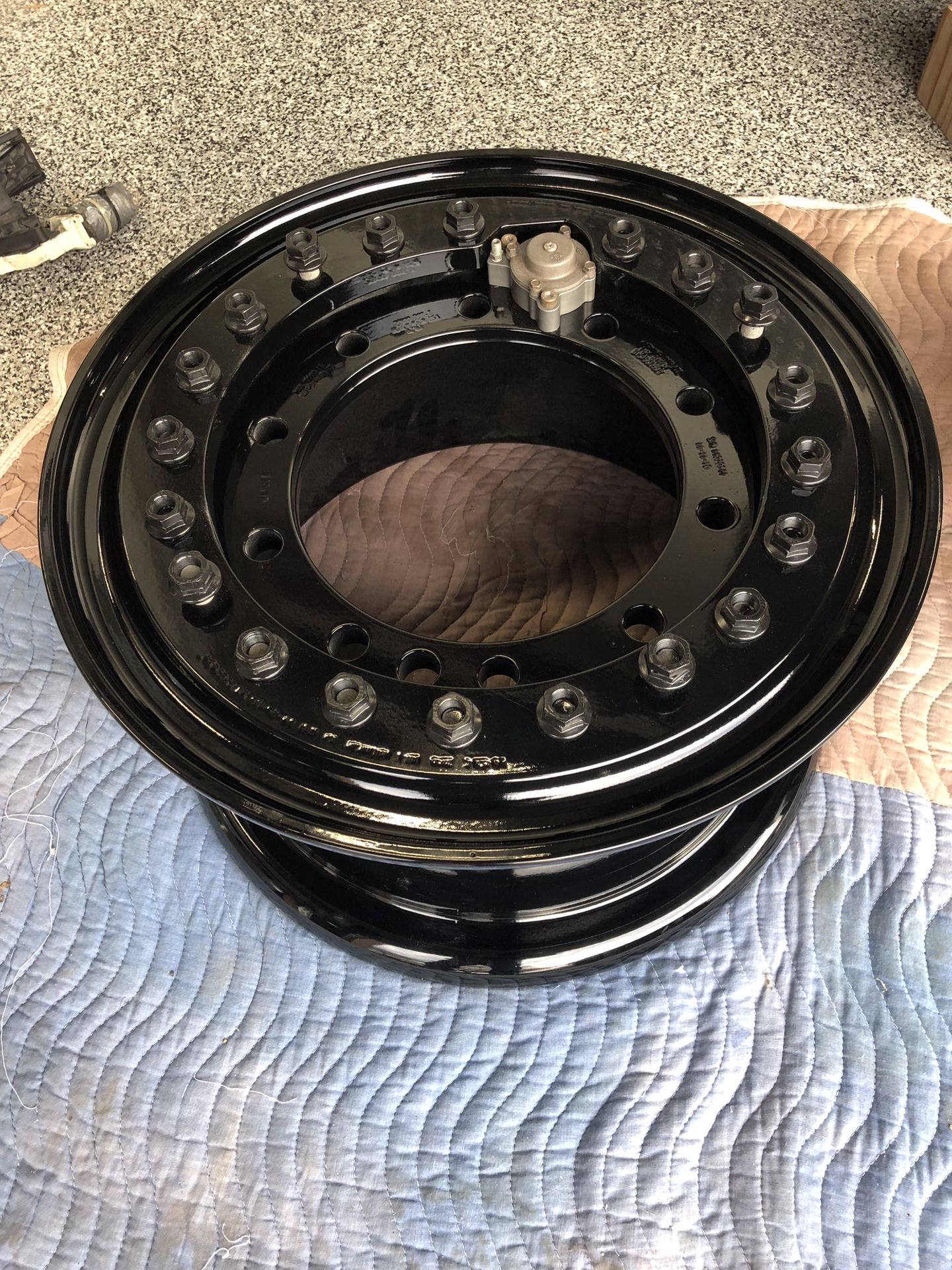 4 complete HUTCHINSON MRAP 20X10 ALUMINUM DOUBLE-BEAD LOCK WHEELS for ...