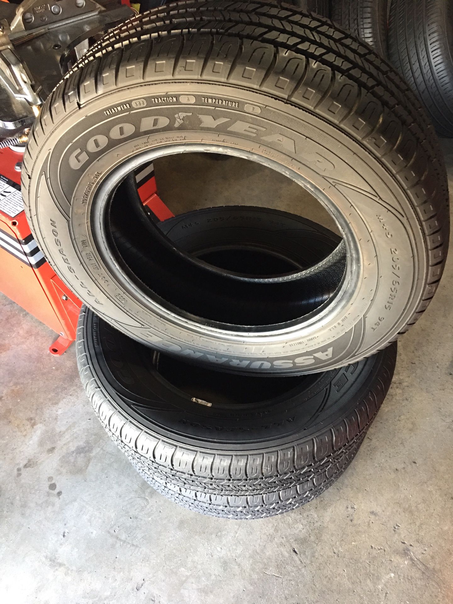 Goodyear Used Tires 205/65r15 (3) for Sale in Corona, CA - OfferUp