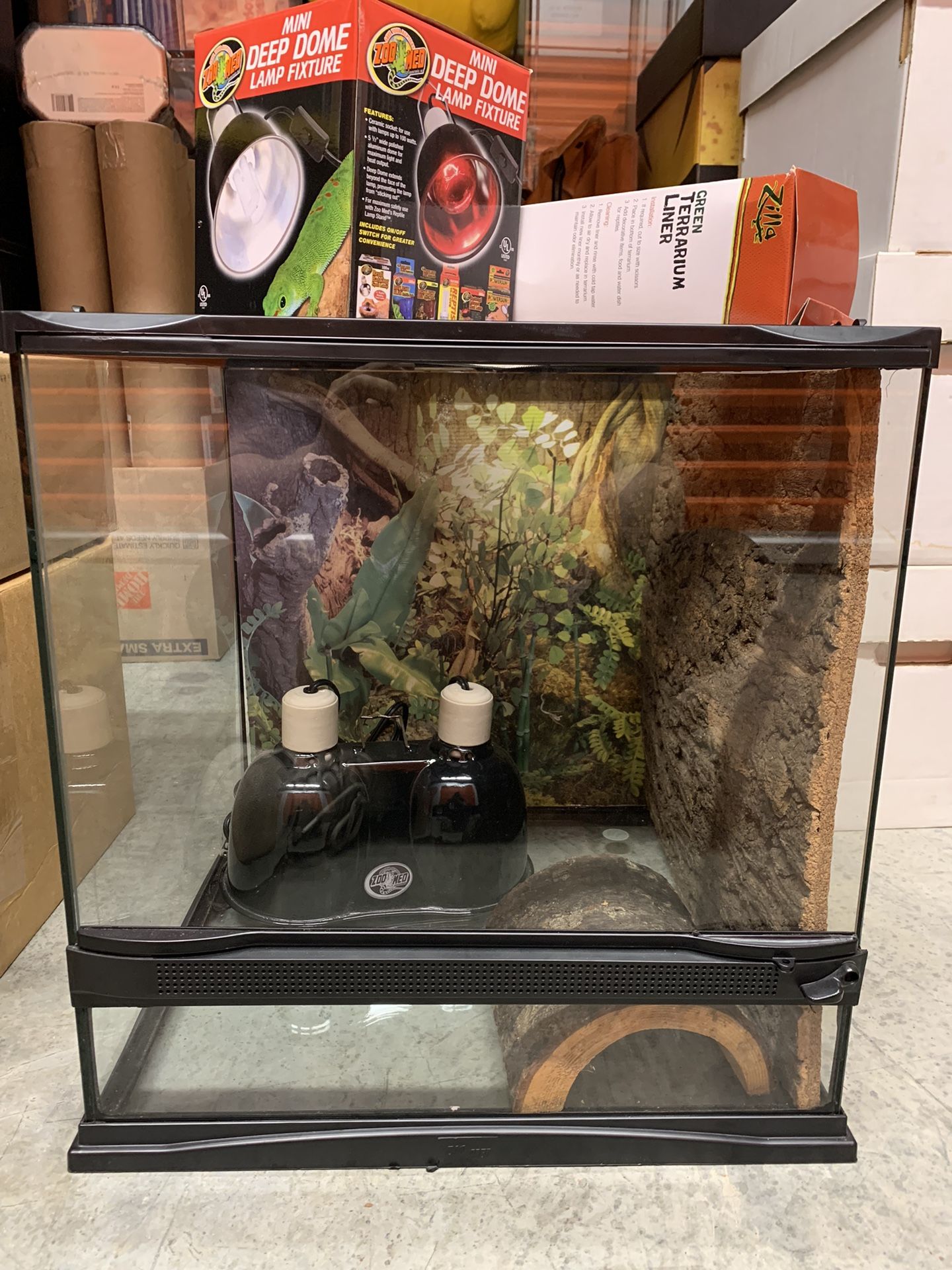 Zoomed Terrarium Tank 18 X 18 X 18 Reptile Snake Frog Enclosure for ...