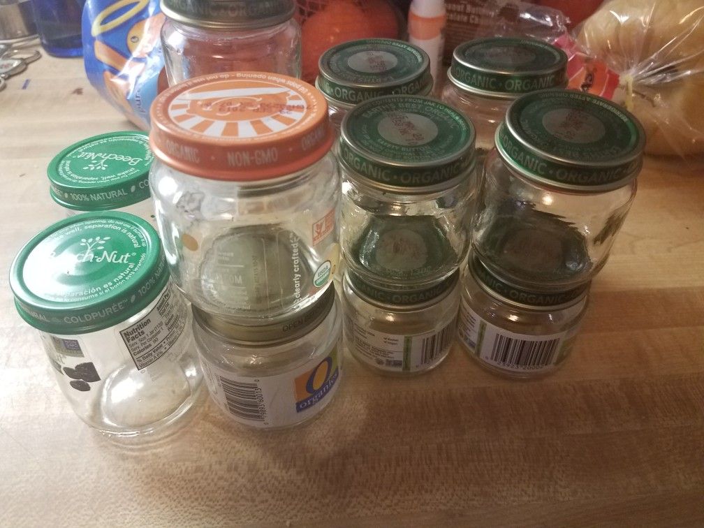 Empty Baby Food Jars