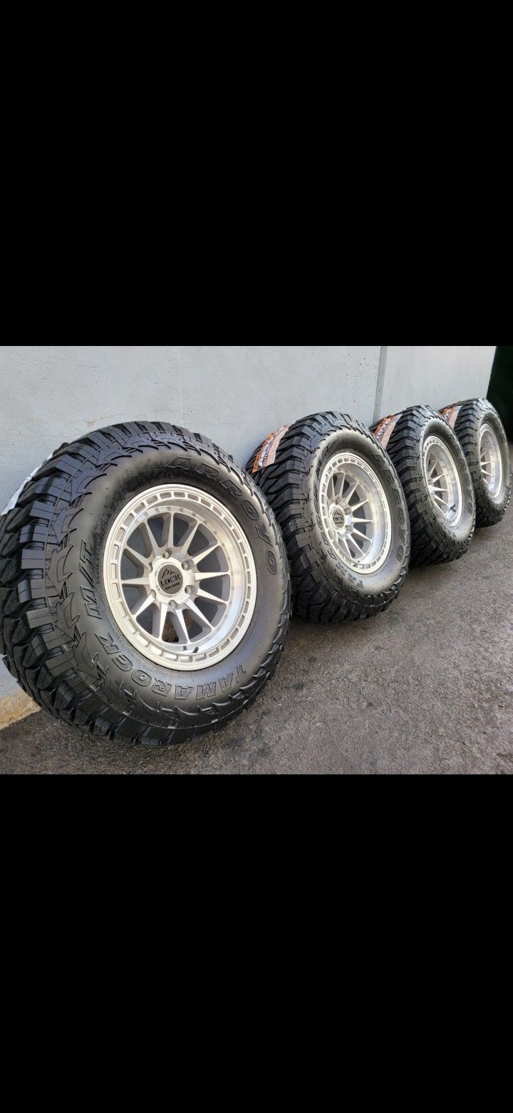 17" LOCK BAJA rims w- 33x12.50R17 Tires for Sale in Orange, CA - OfferUp