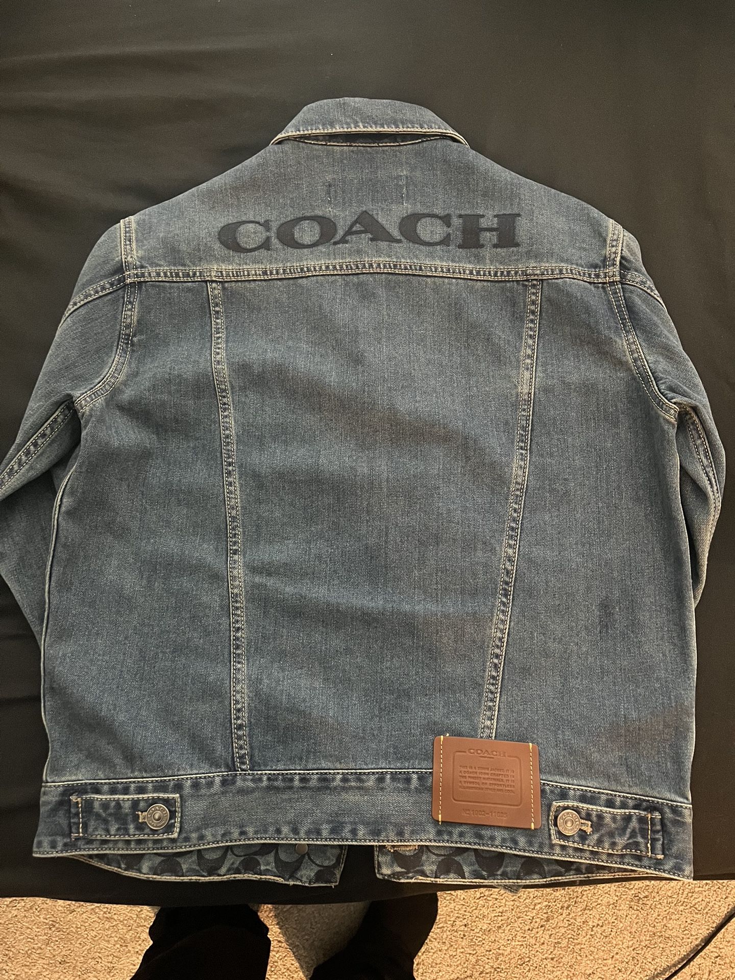 Coach Denim Jacket Size Small for Sale in Dallas, TX - OfferUp