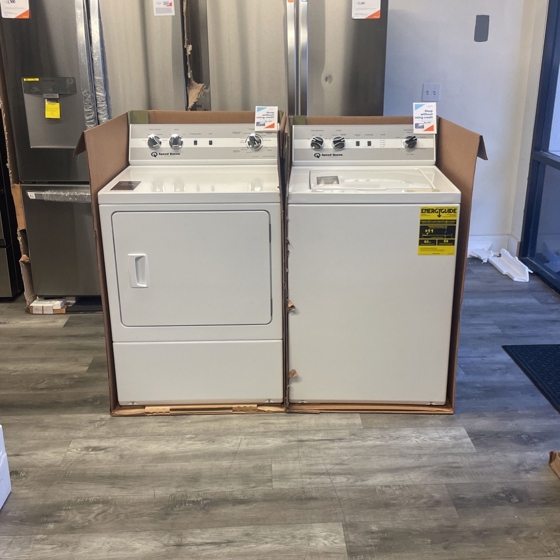 SpeedQueen TC5 & DC5 Classic Heavy Duty Washer And Gas Dryer Laundry ...