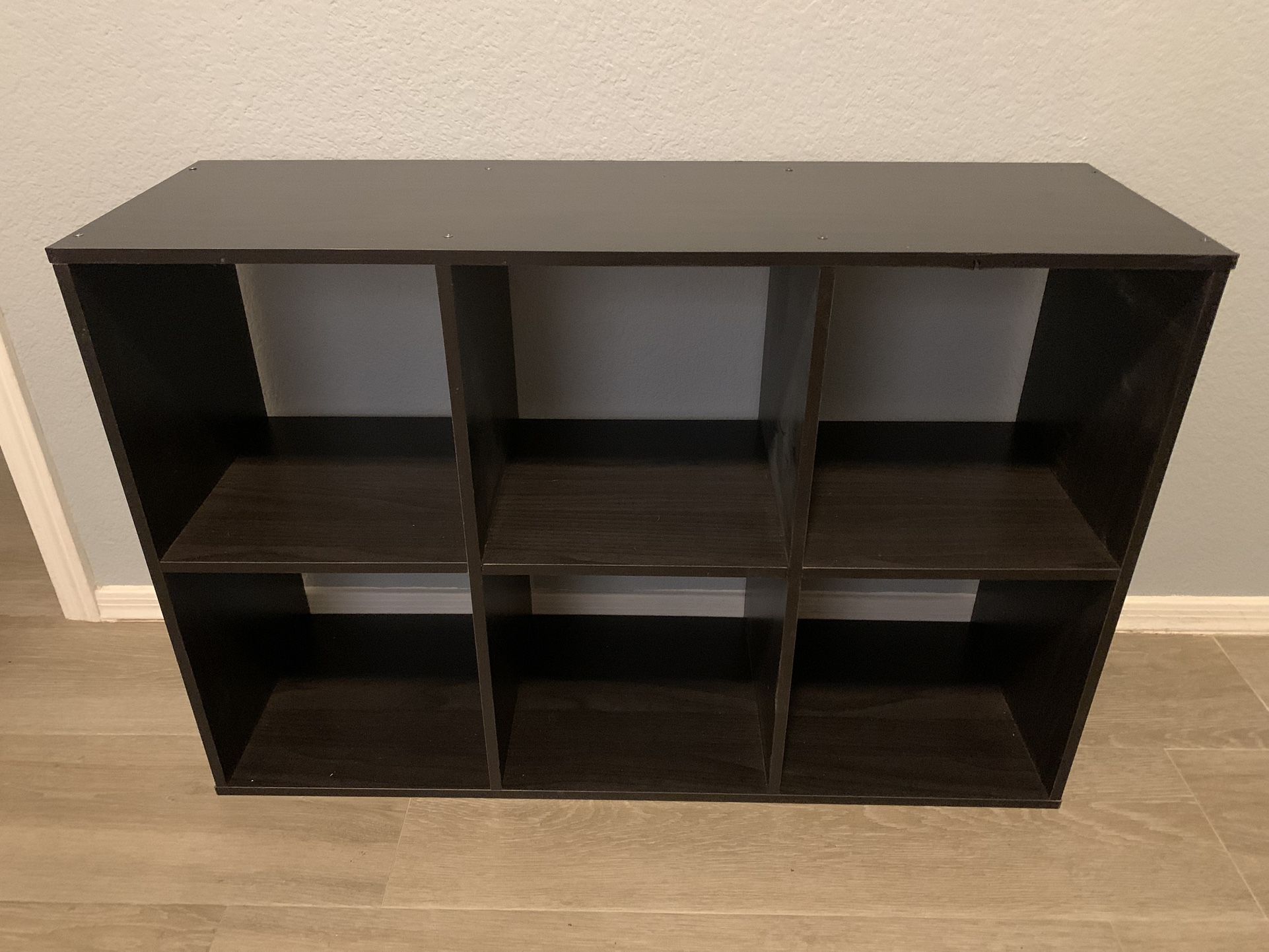 36W x 24H x 12D Black/Dark Brown 8 Cube Storage Shelving Cubby Cabinet ...