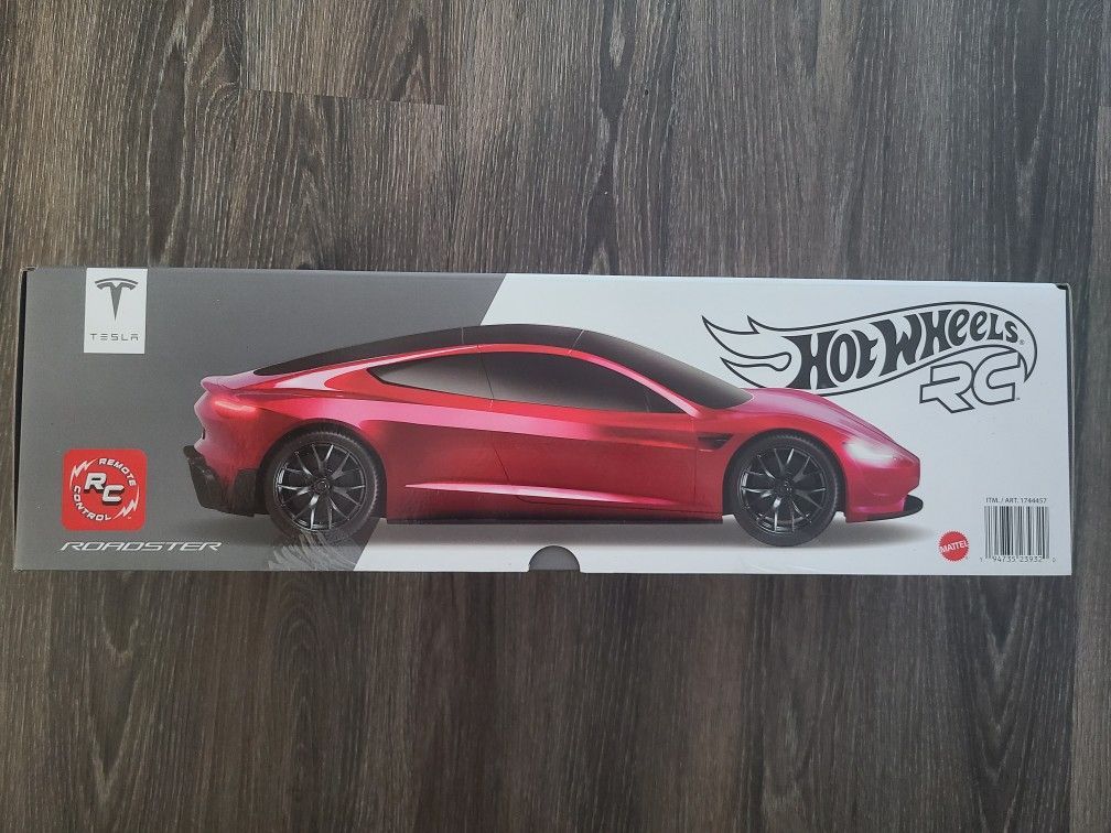 BRAND NEW Hot Wheels Tesla Roadster Radio Remote Control RC Car By ...
