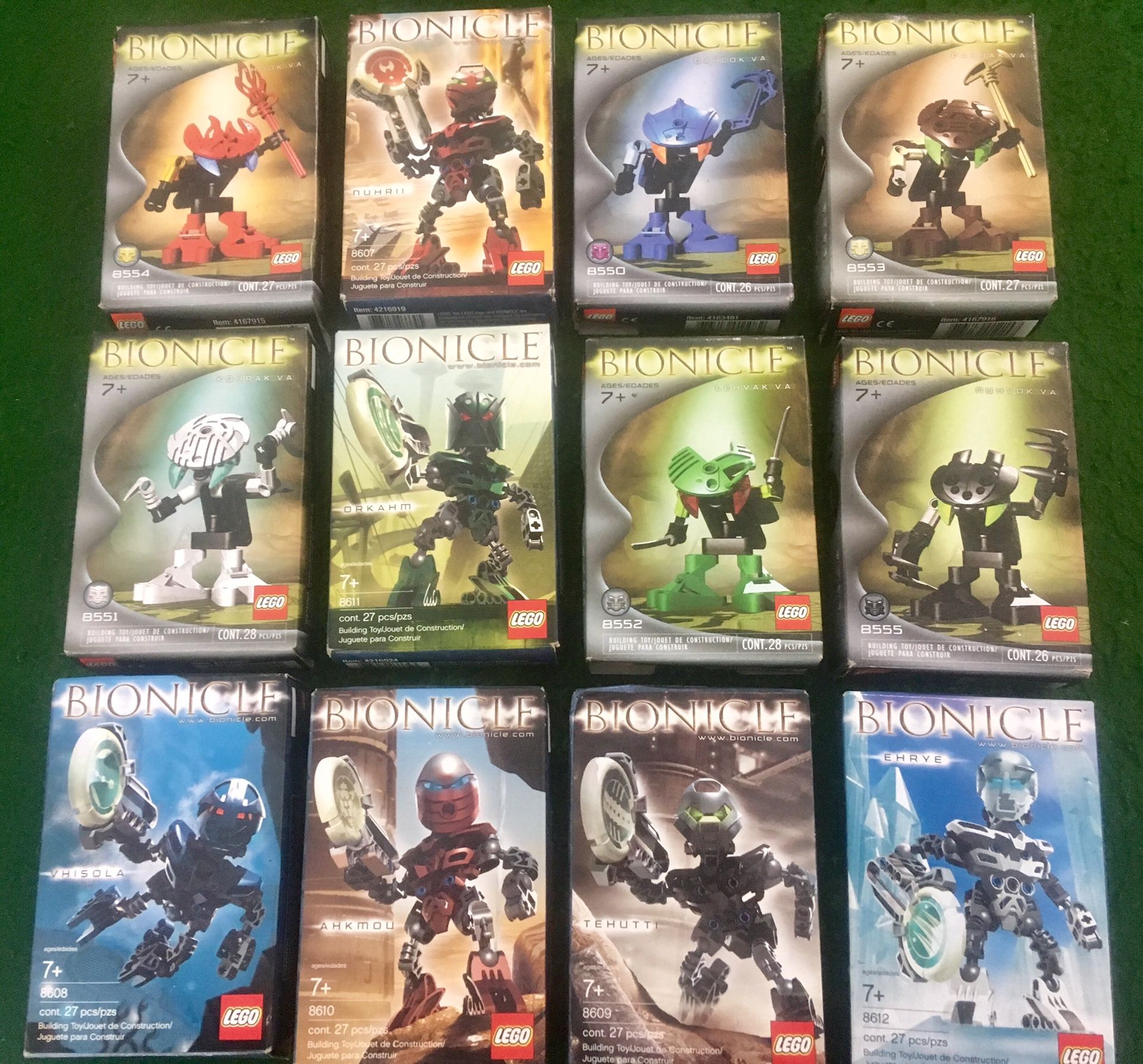 LEGO BIONICLES collection - Rare, Retired with Instructions and ...