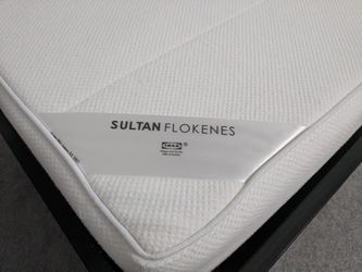 Reduced price Ikea Sultan flokenes semi firm memory foam king mattress for sale Frame is sold for Sale in Redmond WA OfferUp