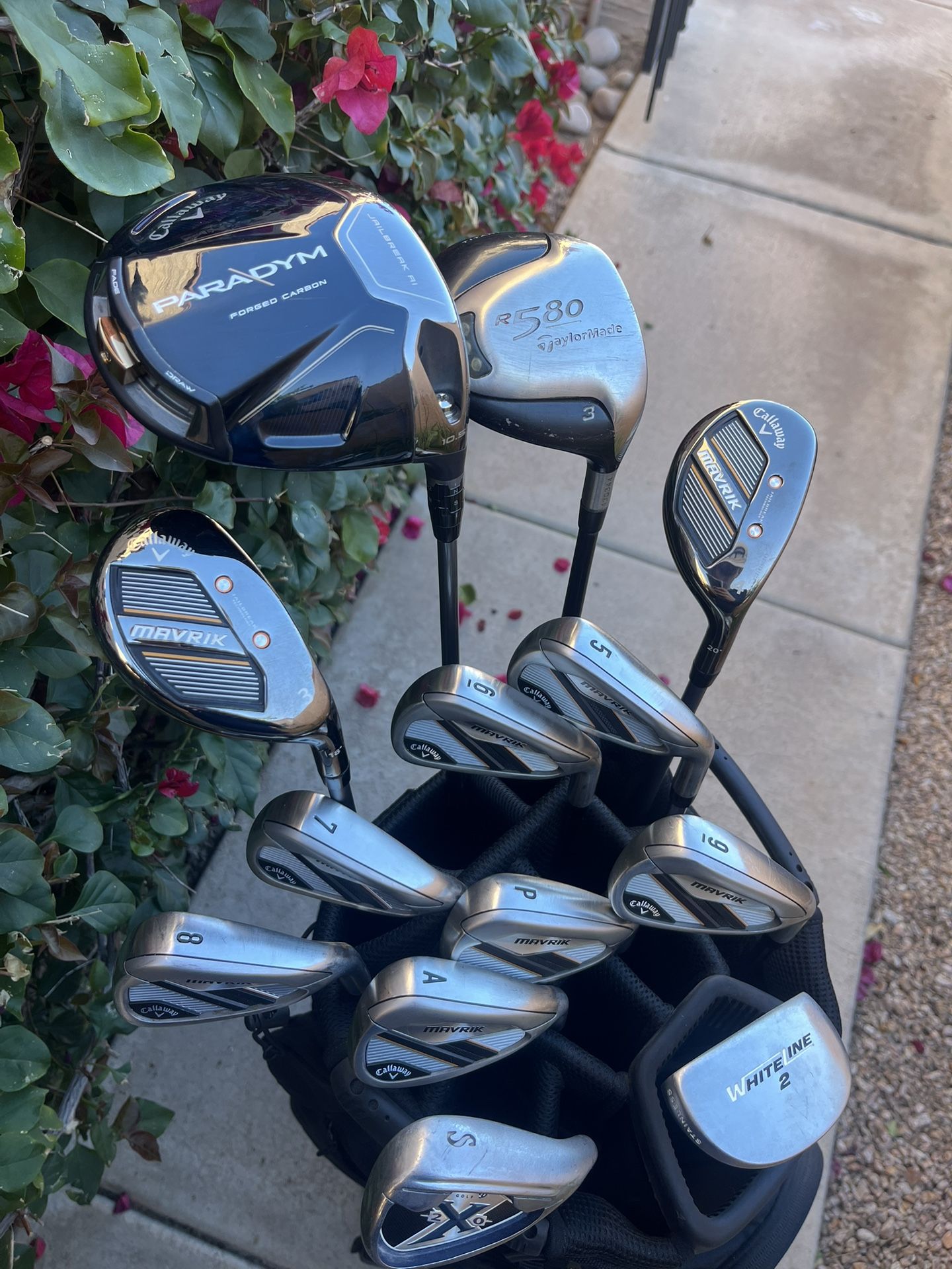 Men’s Golf Club Set With A Golf Bag - Callaway, TaylorMade for Sale in ...