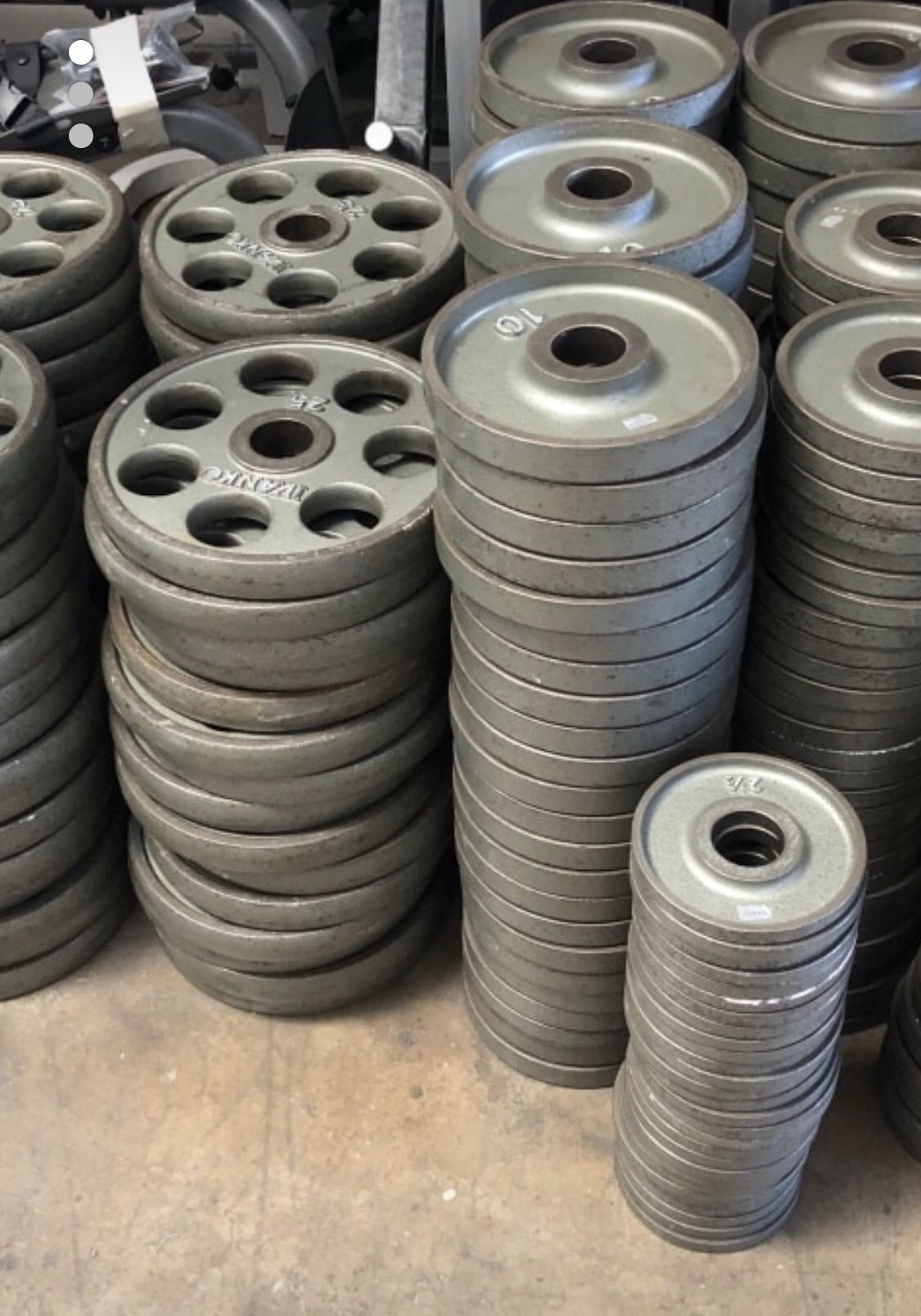 Ivanko revolvers machined Olympic weight plates 2 of each (45, 25, 10 ...