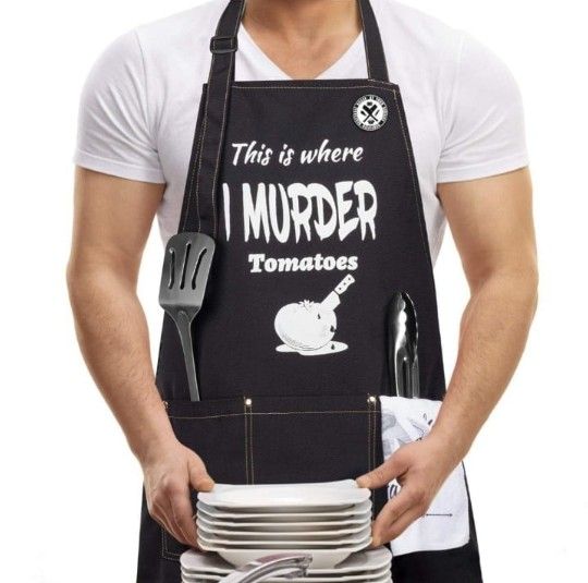 Kitchen Chef Apron,Grilling Funny Designed Apron-Puns Aprons for Men ...