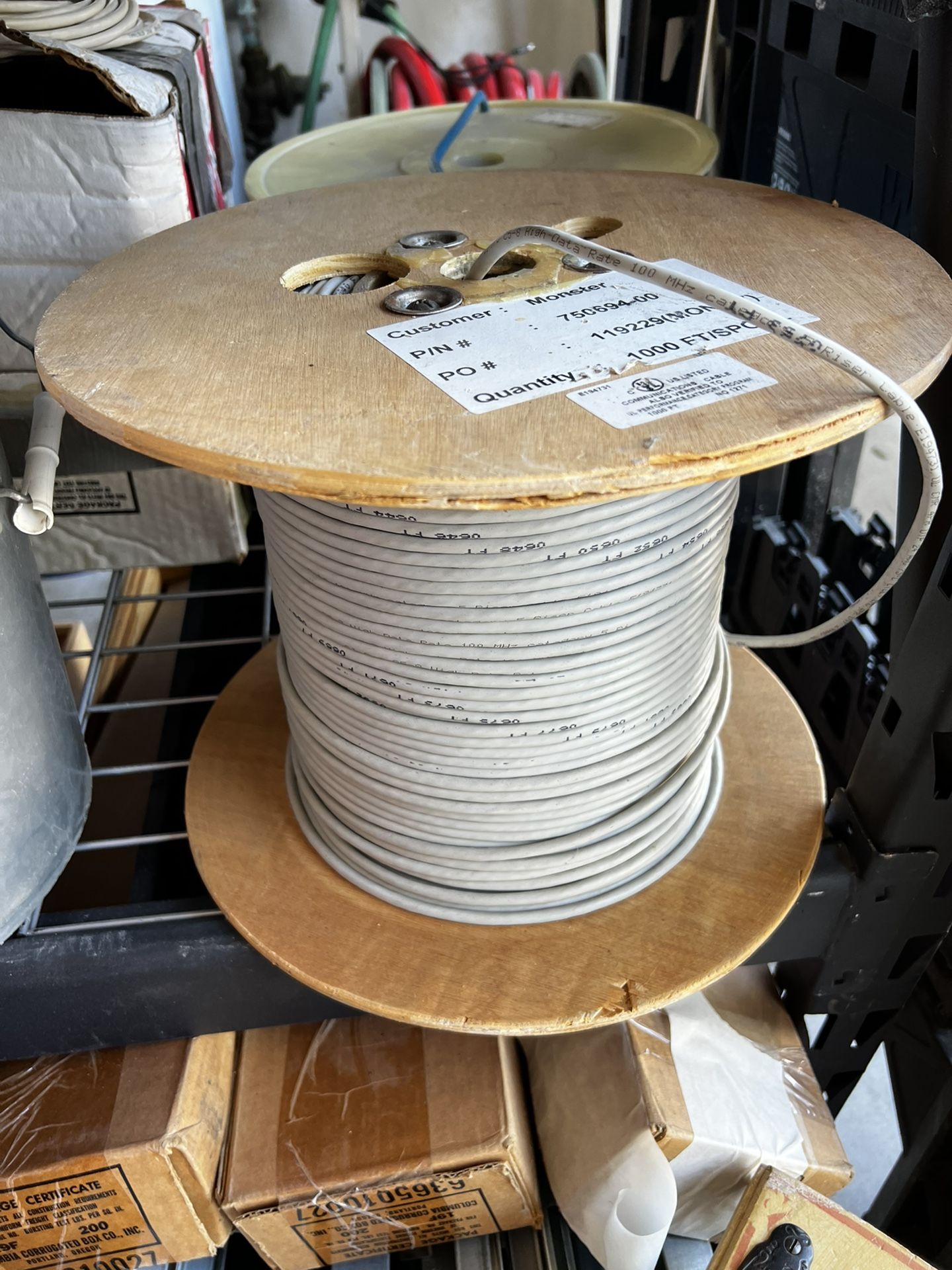 Cat 5e Cable On Spools for Sale in Murrieta, CA - OfferUp