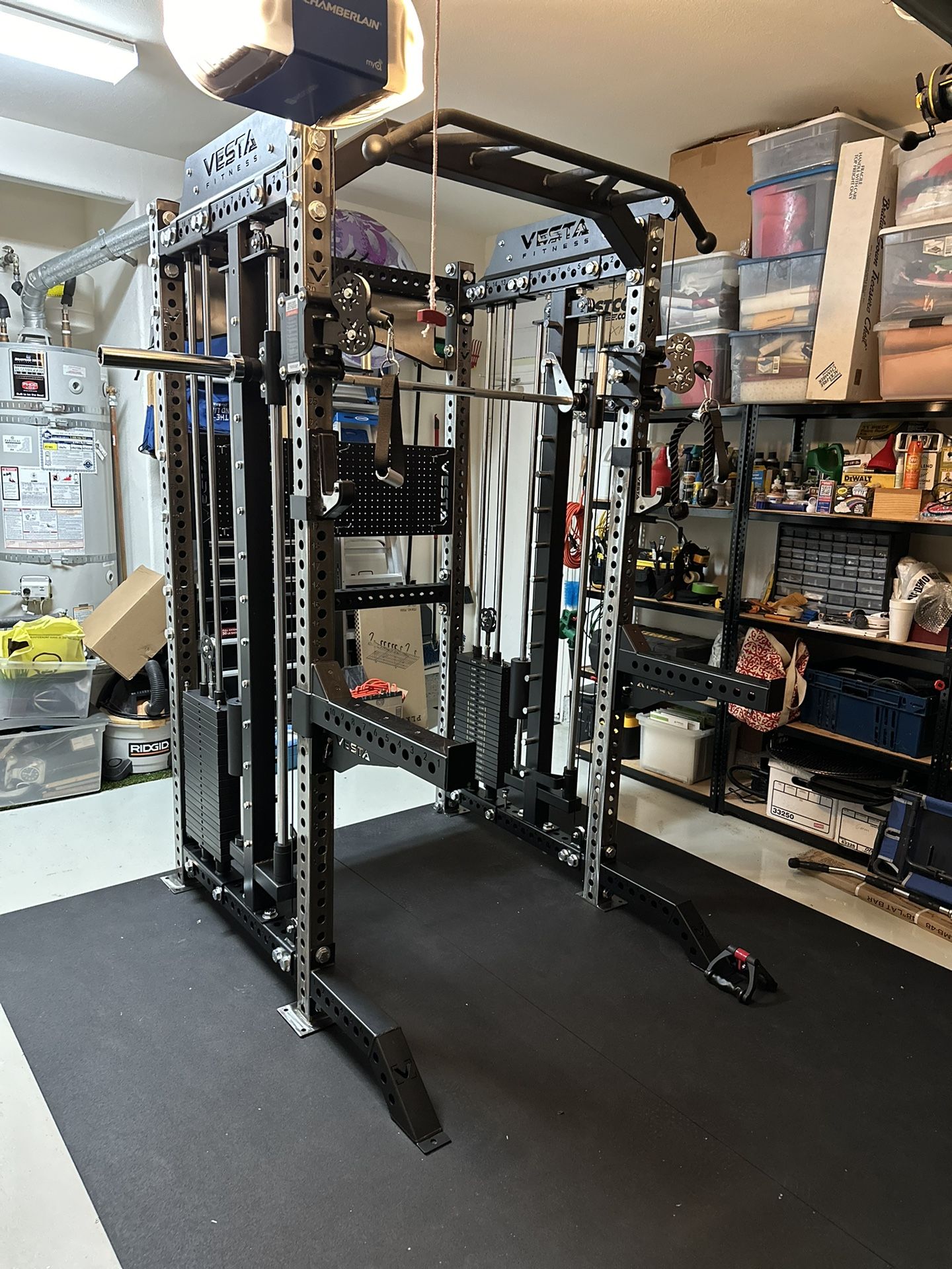 PRO SERIES Ultimate 3-1 Half Rack Functional Trainer w/Smith Machine ...