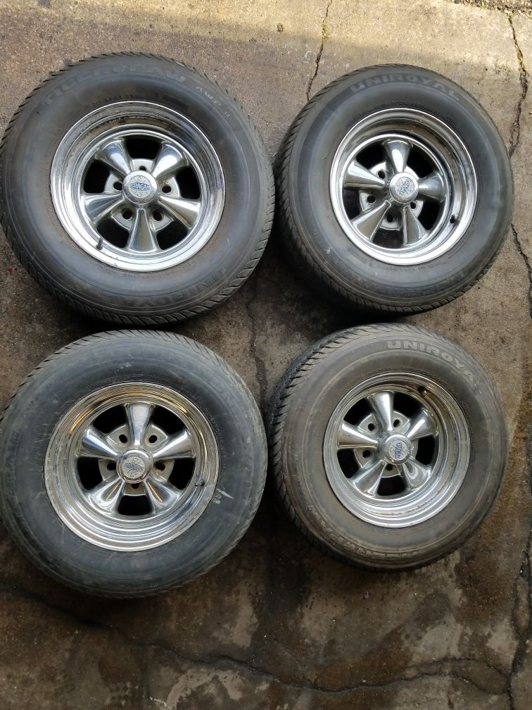 SS Cragar Rims and Tires 14 in. 5x4.75 bolt pattern for Sale in Chicago ...