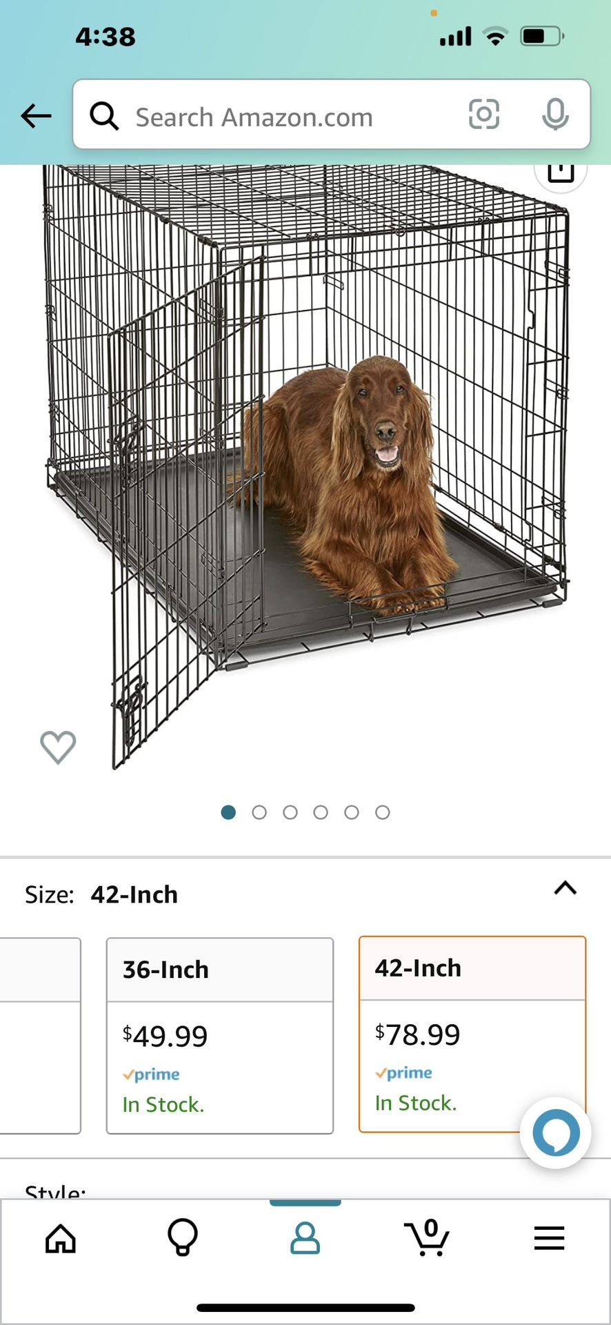 Large Dog Crate Only Used 2 Time for Sale in Sarasota, FL - OfferUp