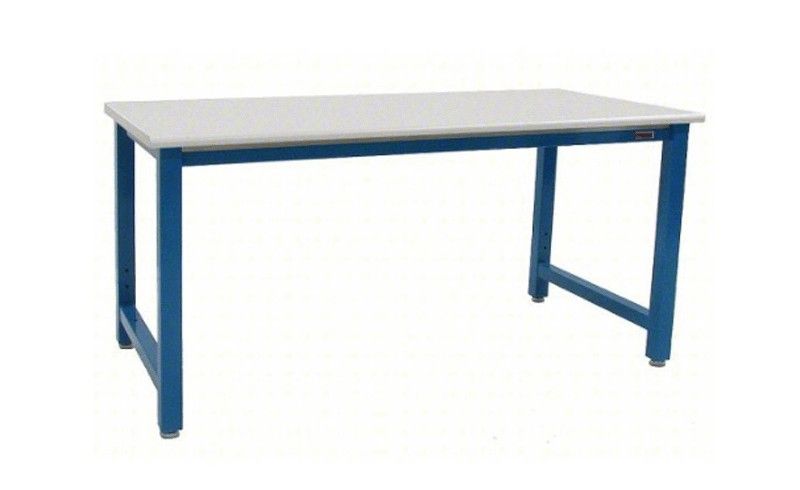 BENCHPRO Workbench: ESD Qty 4 - Adjustable Height White Laminate 48” x ...