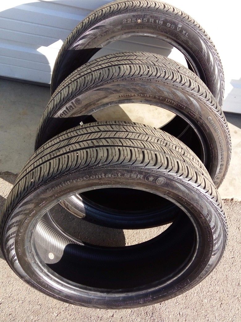 225 45 18 Continental Contiprocontact Ssr 225 45r18 95v Xl M S Rated