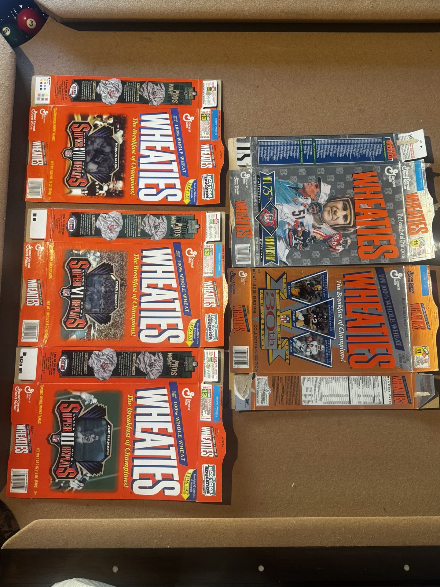 5 Vintage NFL Wheaties Boxes for Sale in Bakersfield, CA - OfferUp