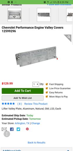 Ls3, gen 4 5.3 and gen 4 6.0 Chevrolet Performance Engine Valley Covers ...