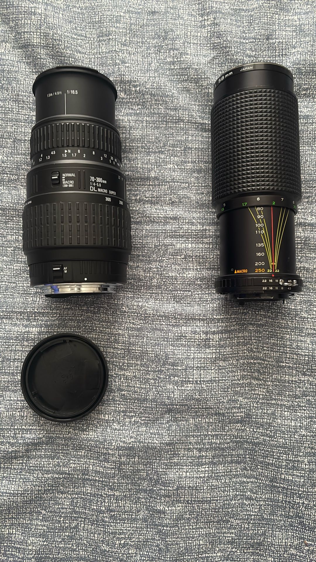 Canon EF 70-300mm Lens And Super Foto Mc Auto Zoom 80-250mm Lens 4.5-4. ...