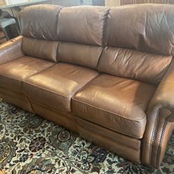 Brown Leather Sofas By Thomasville Furniture