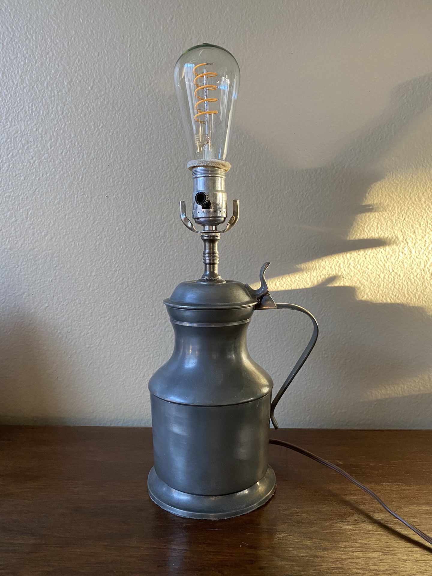 Pewter Lamp Silver Gray Pitcher Shape for Sale in Murrieta, CA - OfferUp