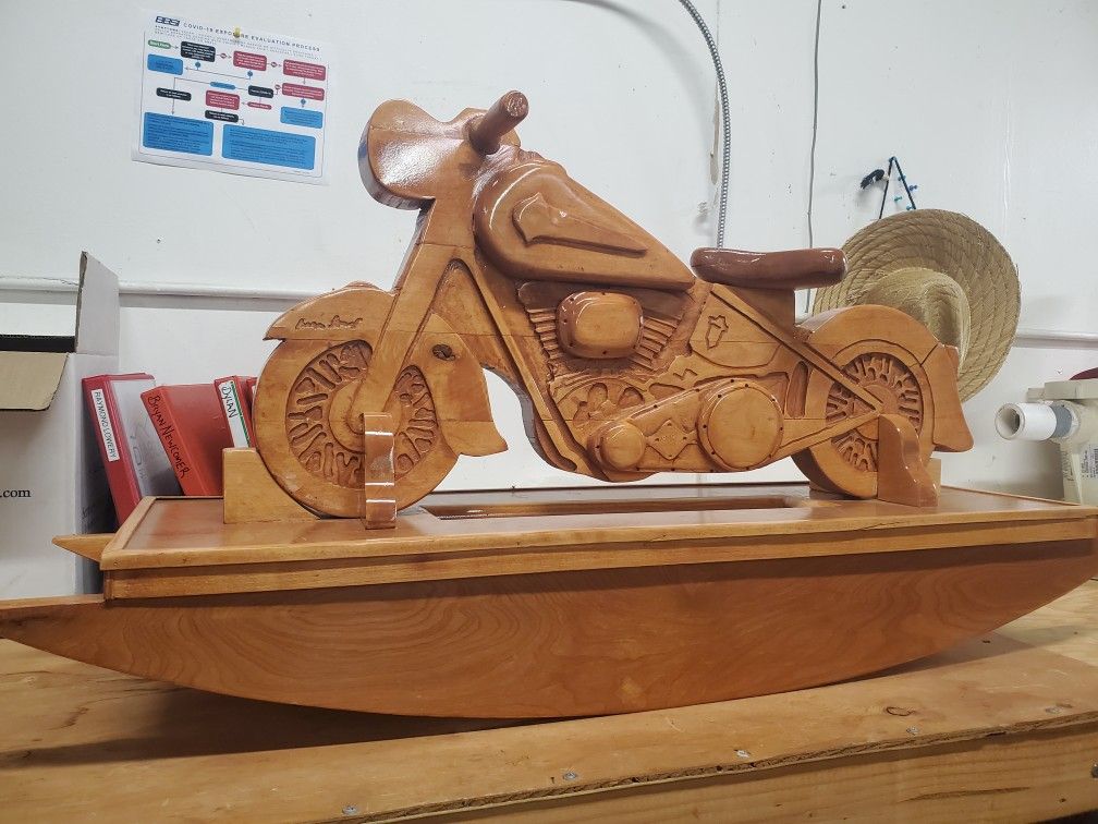 Wooden Motorcycle Rocker