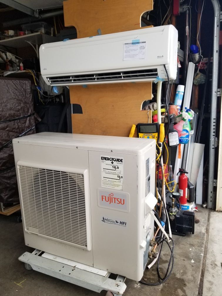 Fujitsu Minisplit ductless ac air conditioner mini split 24,000 btu for ...