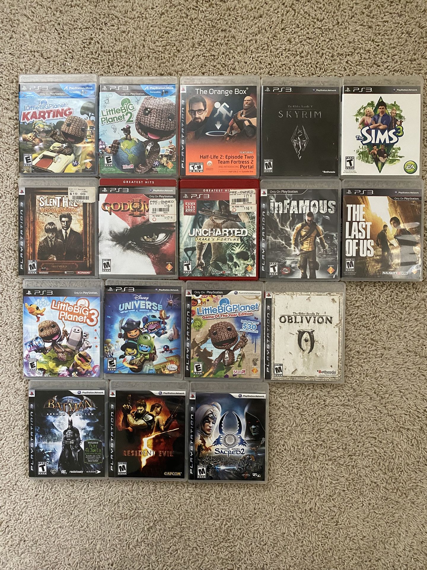 PS3 Game Bundle, Includes 17 Games. for Sale in Seattle, WA - OfferUp