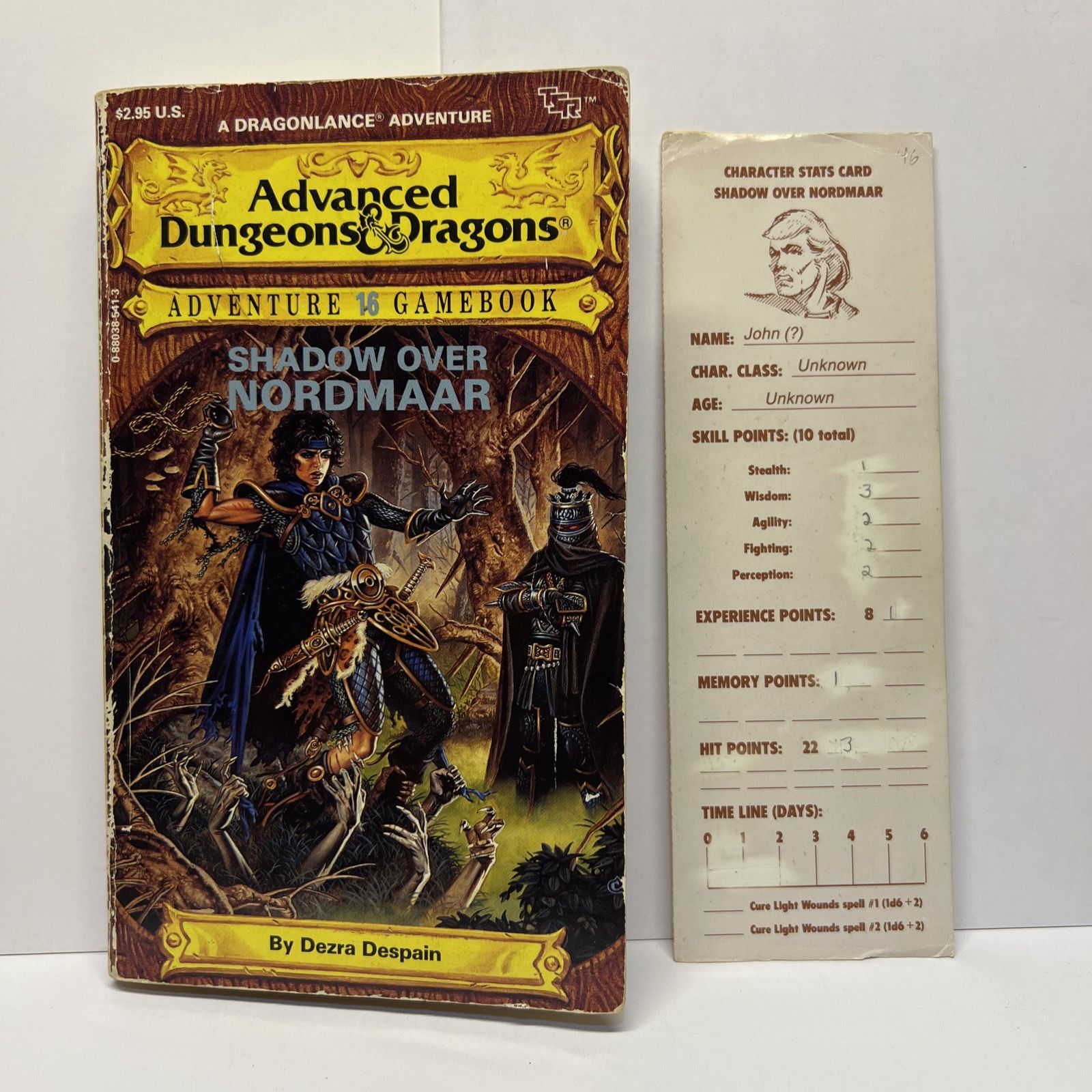 Advanced Dungeons and Dragons Adventure Gamebook 16: Shadow Over Nordmaar W/card for Sale in ...