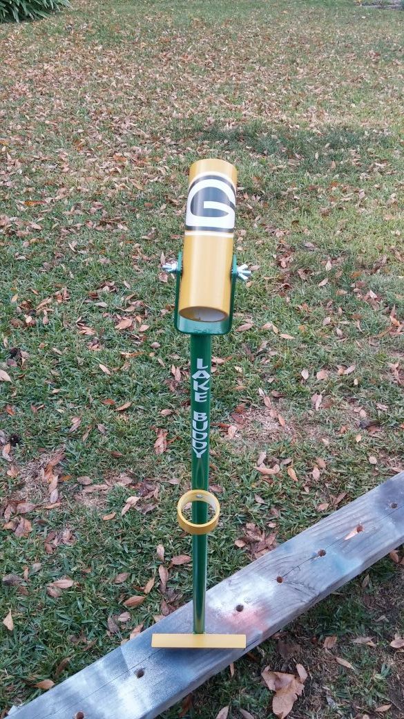 Green Bay packers Lake Buddy fishing pole holder. for Sale in Ontario ...