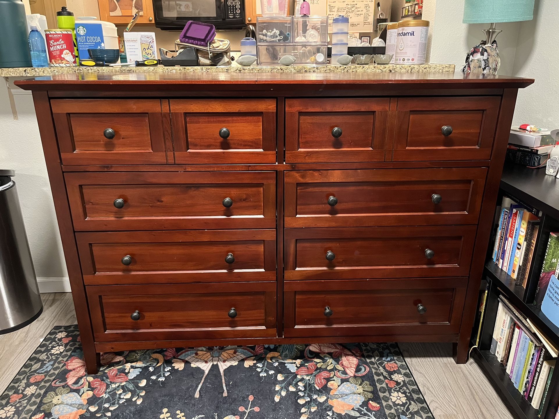 Cherry solid wood 8 drawer dresser for Sale in Bothell, WA - OfferUp