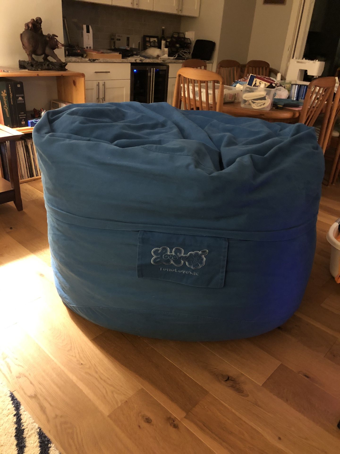 LoveSac TonoLoveSac with blue denim cover for Sale in Woodinville, WA ...