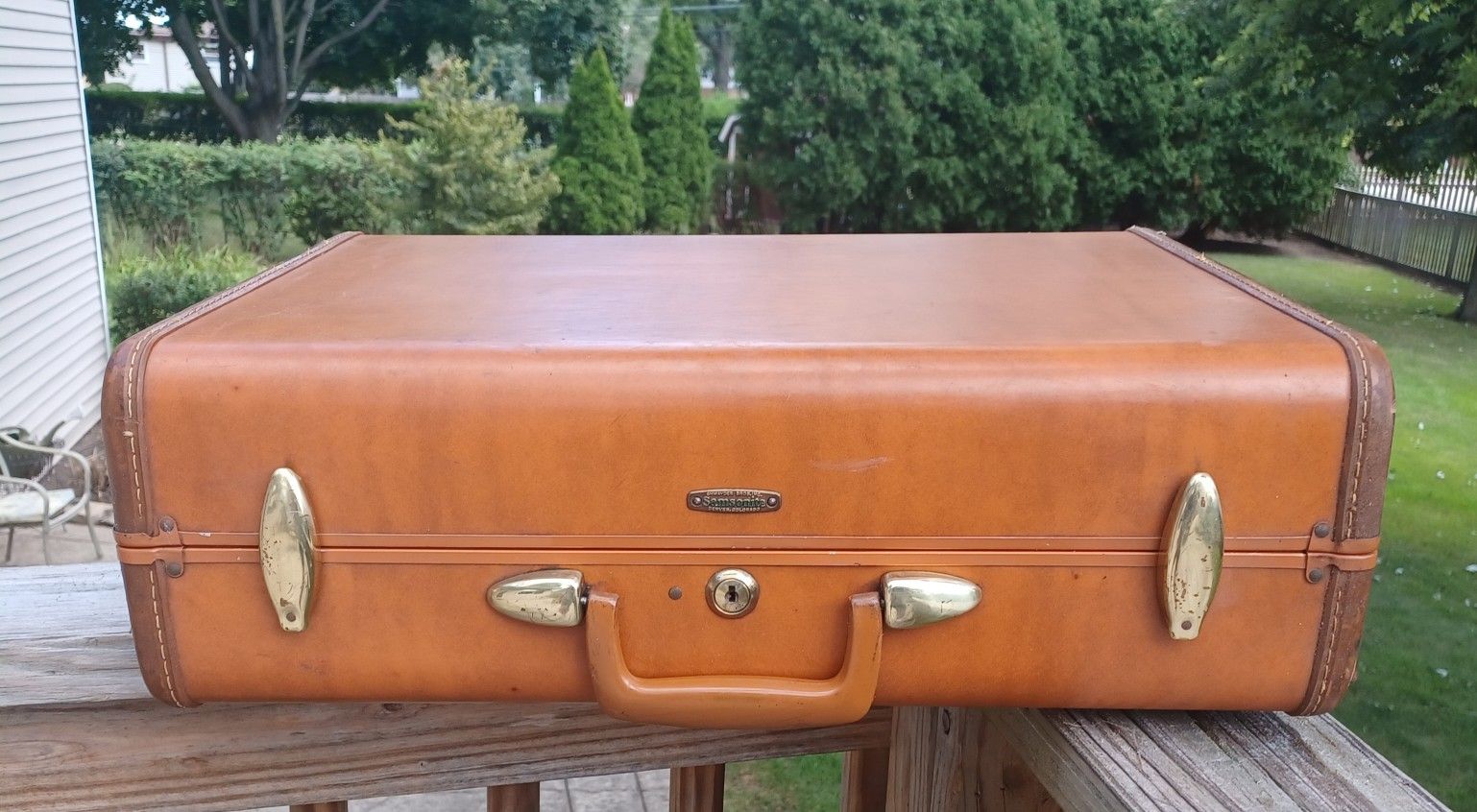 Samsonite vintage 50's suitcase #4632 with cloth interior. for Sale in ...
