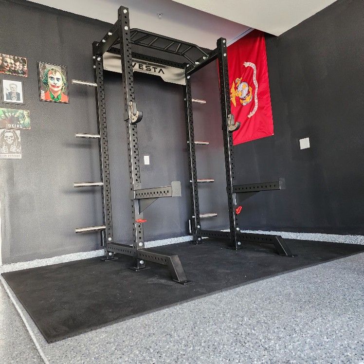 New Half Squat Rack | Commercial Grade | 11 Guage Steel | 3x3 Uprights ...