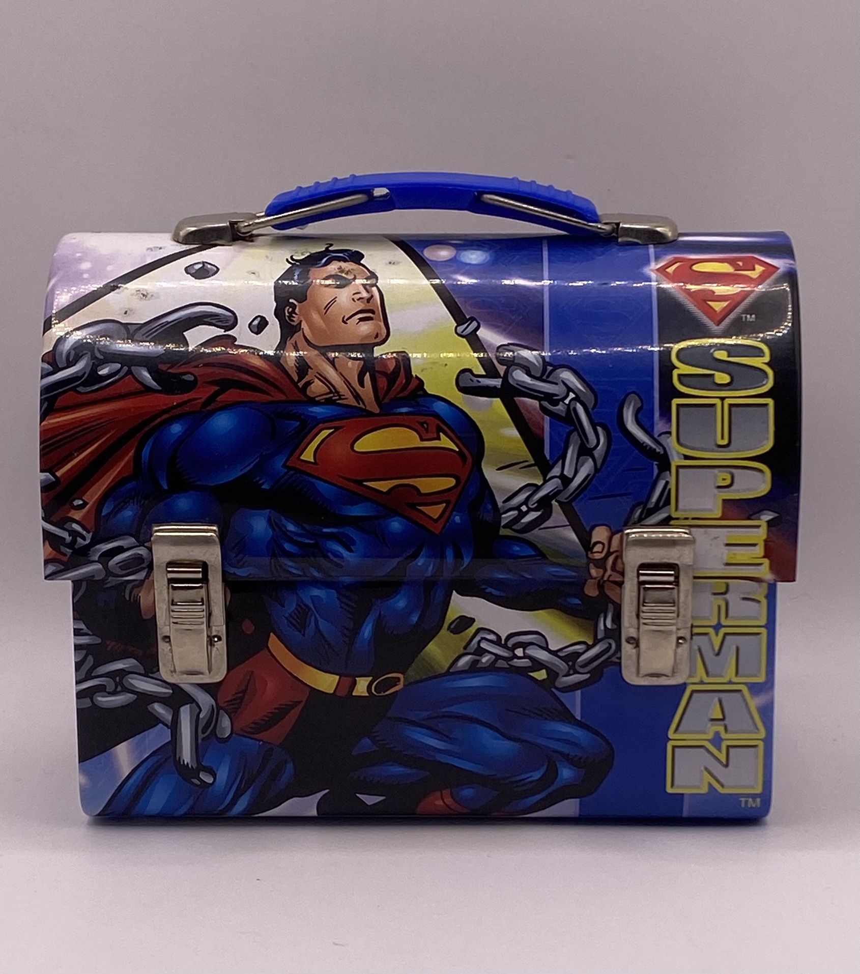 Vintage Superman “Man of Steel” Mini Lunch Box by Tin Box DC Comics ...