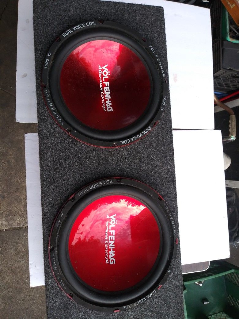 VOLFENHAG 12 IN 1000 WATT SPEAKER WITH BOX for Sale in Beverly Hills ...
