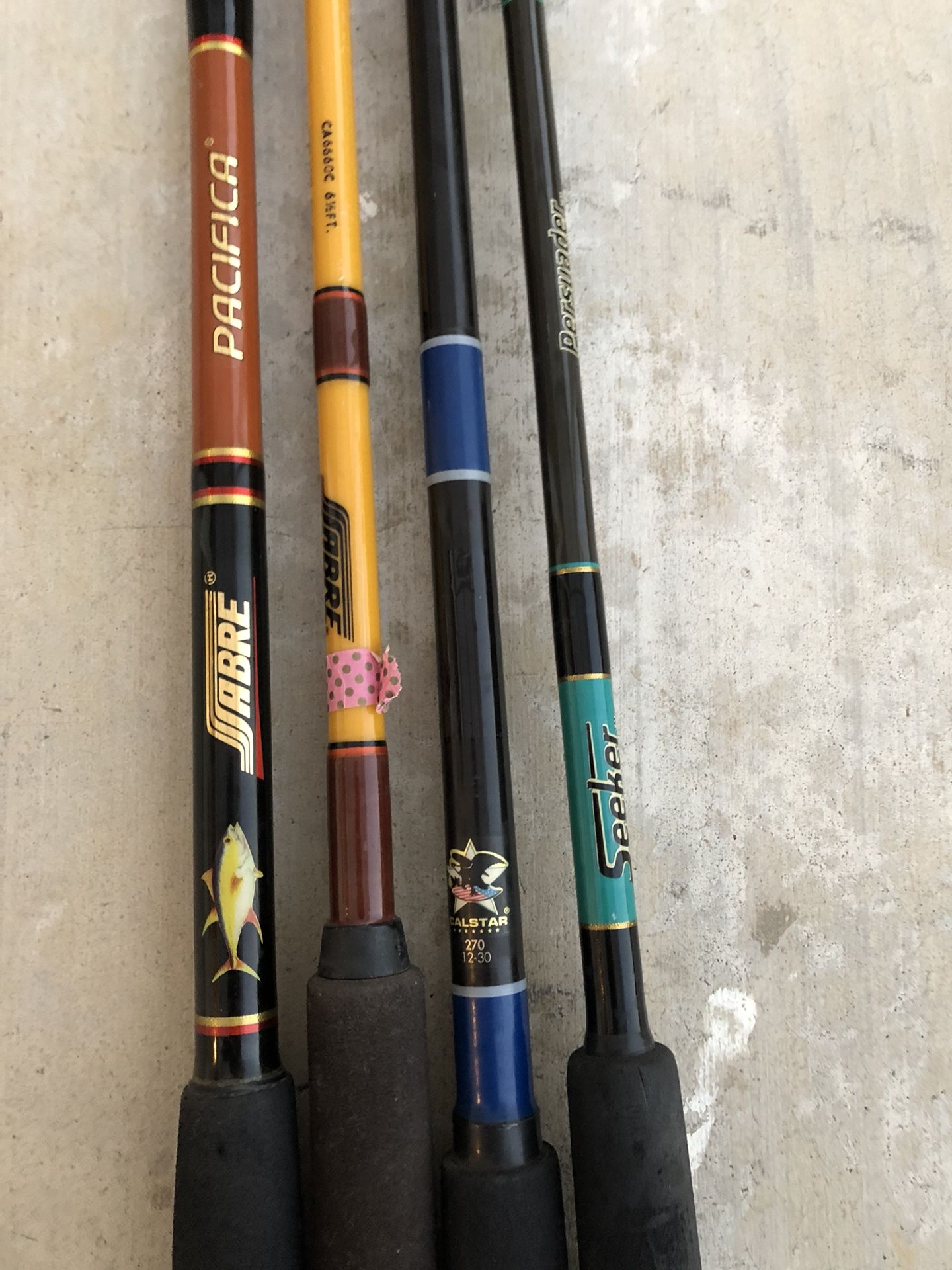 Seeker Calstar Sabre Sabre Pacifica Saltwater Fishing Rods Tackle for ...