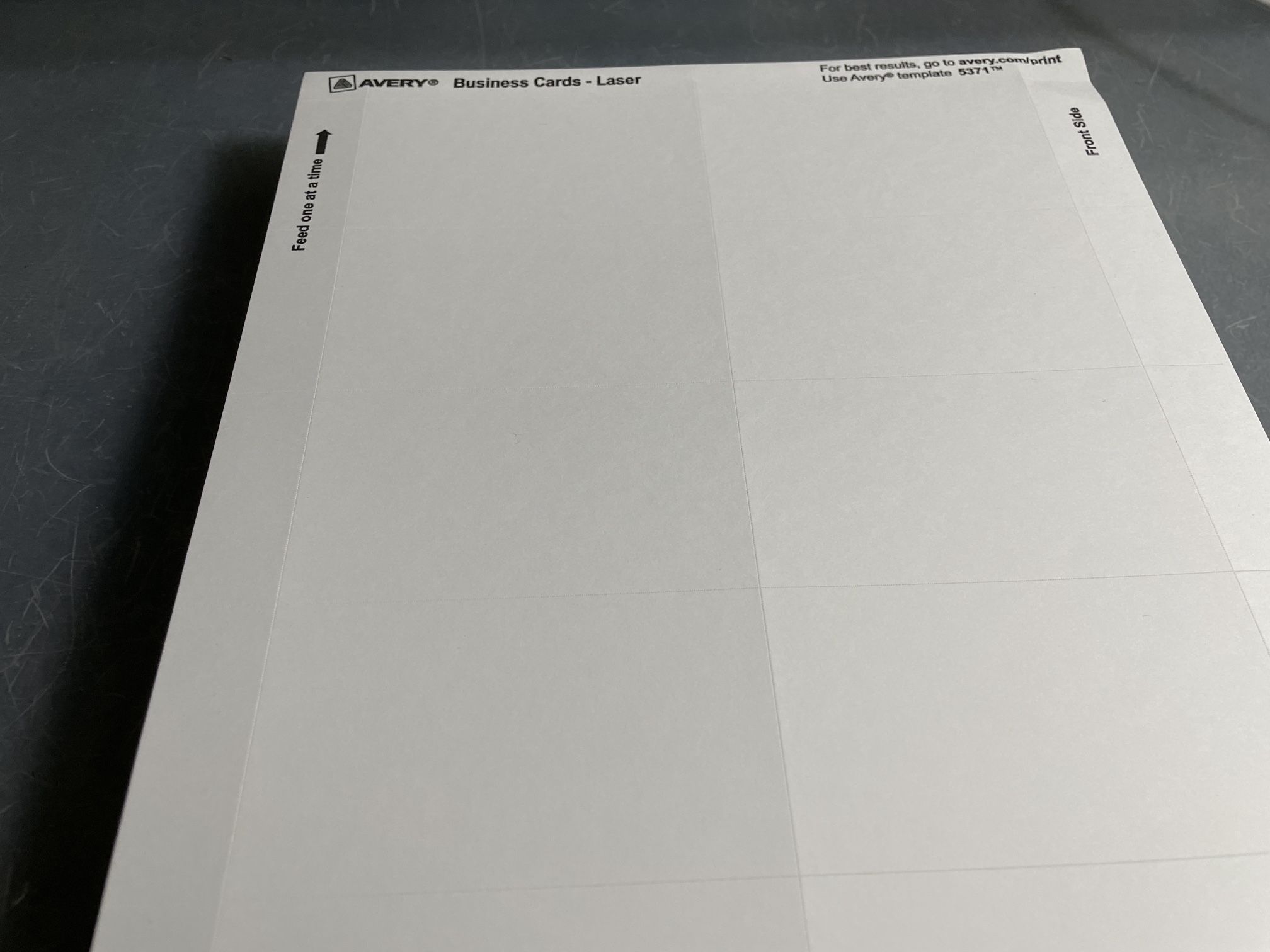 Avery Templates 5371 Business Cards