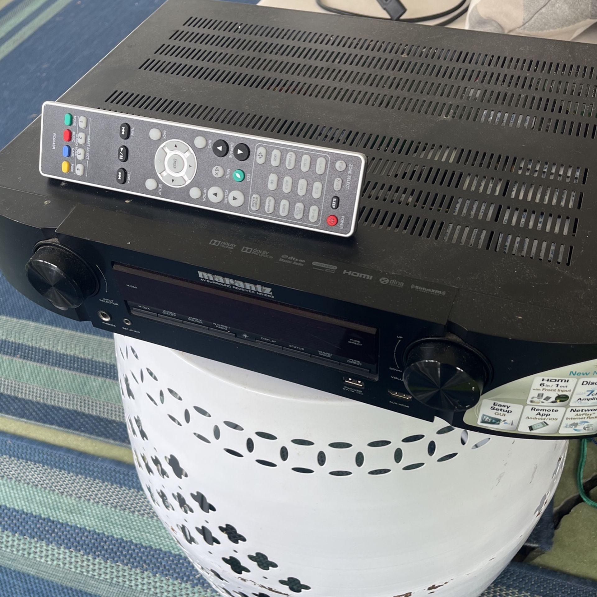 Marantz AV surround Receiver NR 1603 for Sale in Ind Head Park, IL ...