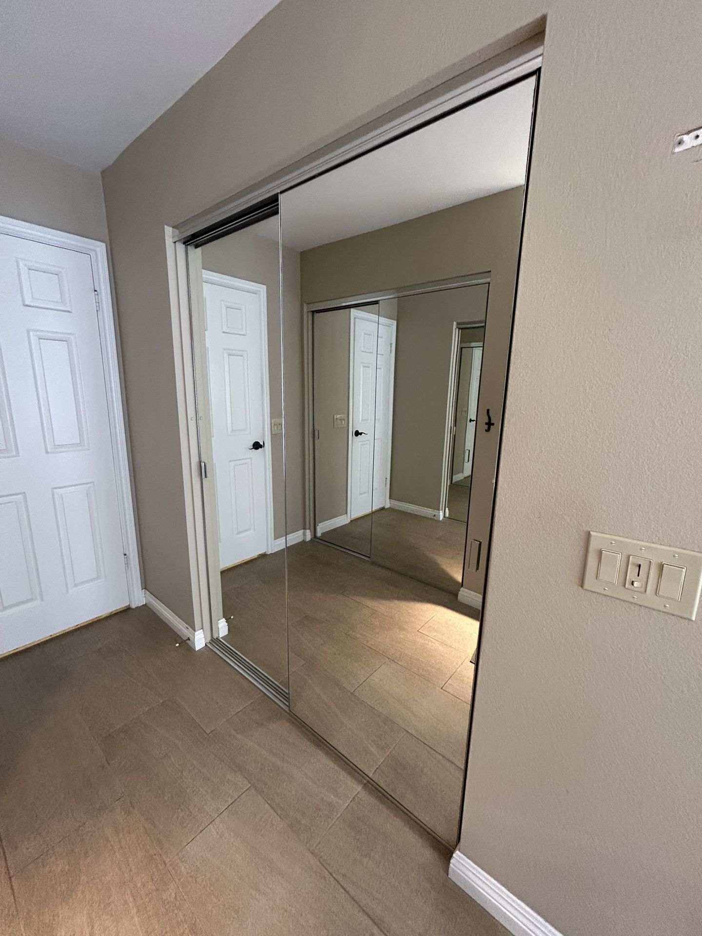 Frameless Sliding Closet Doors -$75 for Sale in Orange, CA - OfferUp
