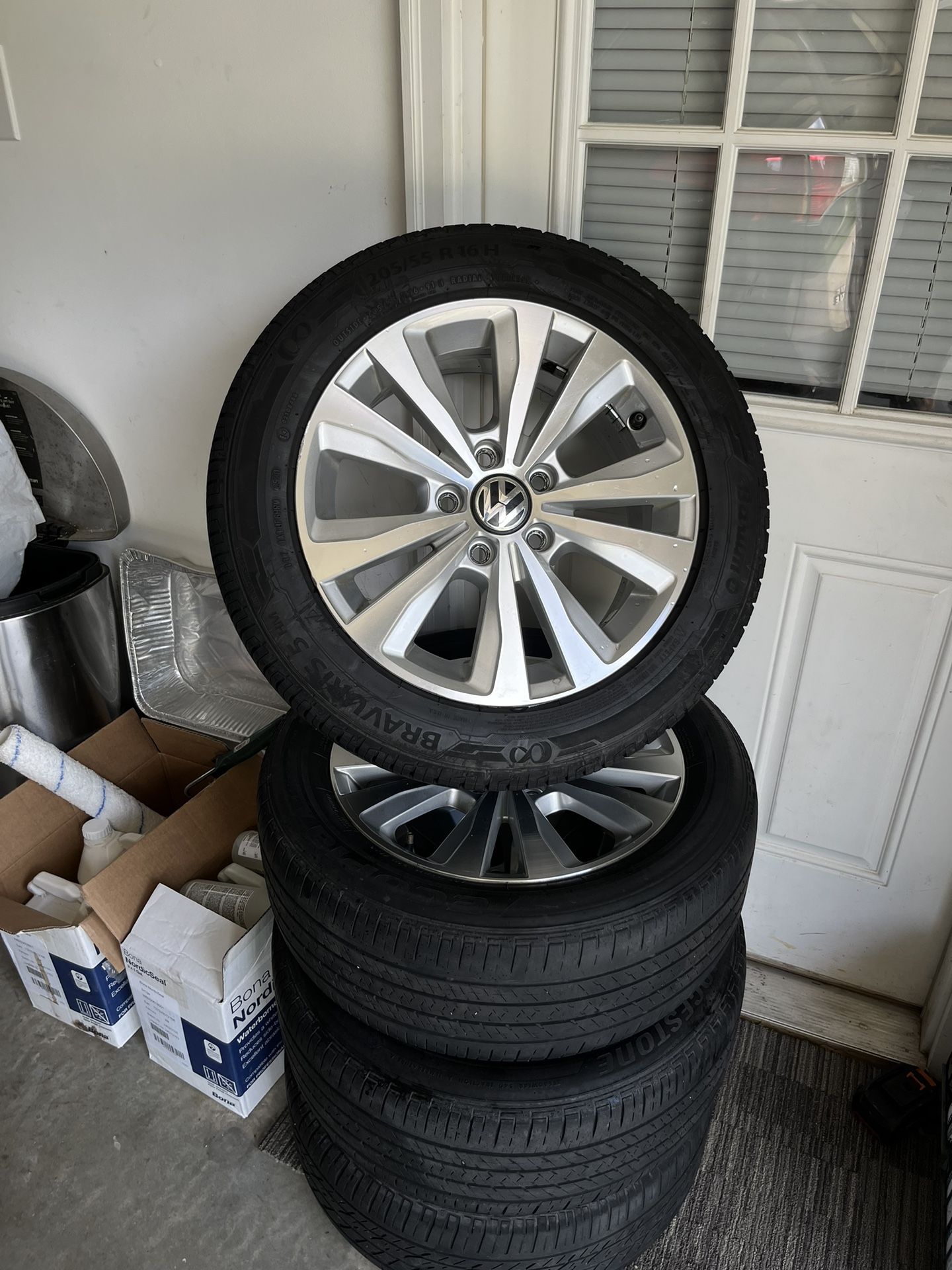 Set Of 4 VW/ AUDI 16in Wheels And Tires for Sale in Matthews, NC - OfferUp