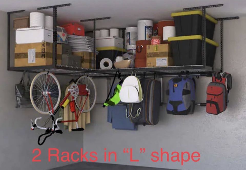 SafeRacks 4x8 Overhead Garage Storage Safe Racks 4’x8’ 4ft 8ft for Sale ...