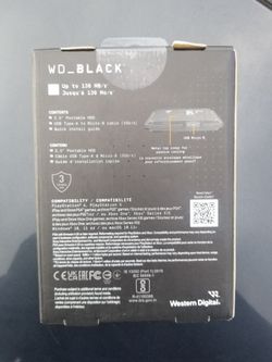 WD_BLACK P10 Game Drive - 2 TB - ( Part#: WDBA2W0020BBK-WES1 ) for Sale ...